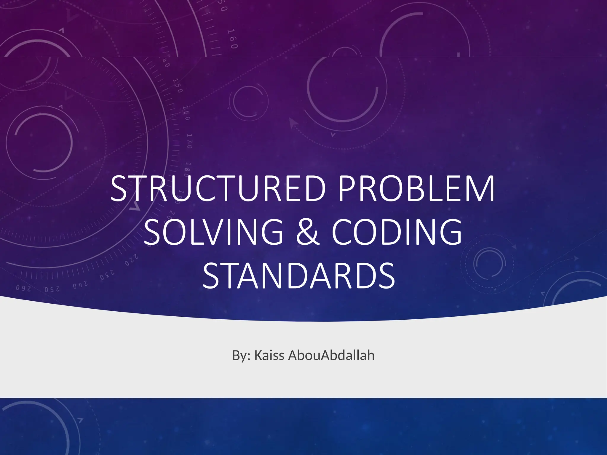 Structured Problem Solving & Coding Standards | PPT Structured Problem Solving & Coding Standards | PPT