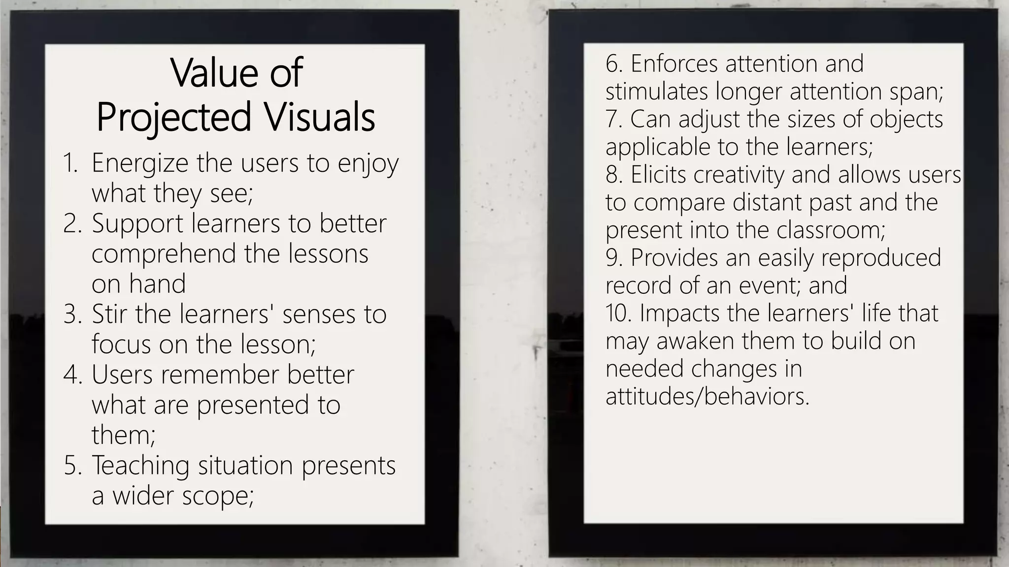 Lesson 10: Projected Media | PPTX