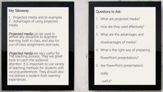 Lesson 10: Projected Media | PPTX