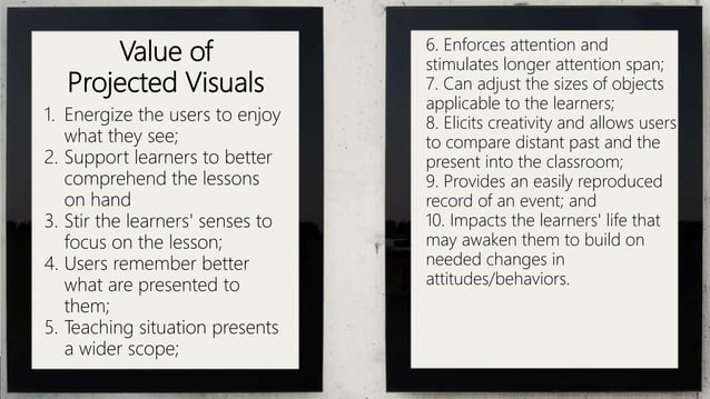 Lesson 10: Projected Media | PPTX