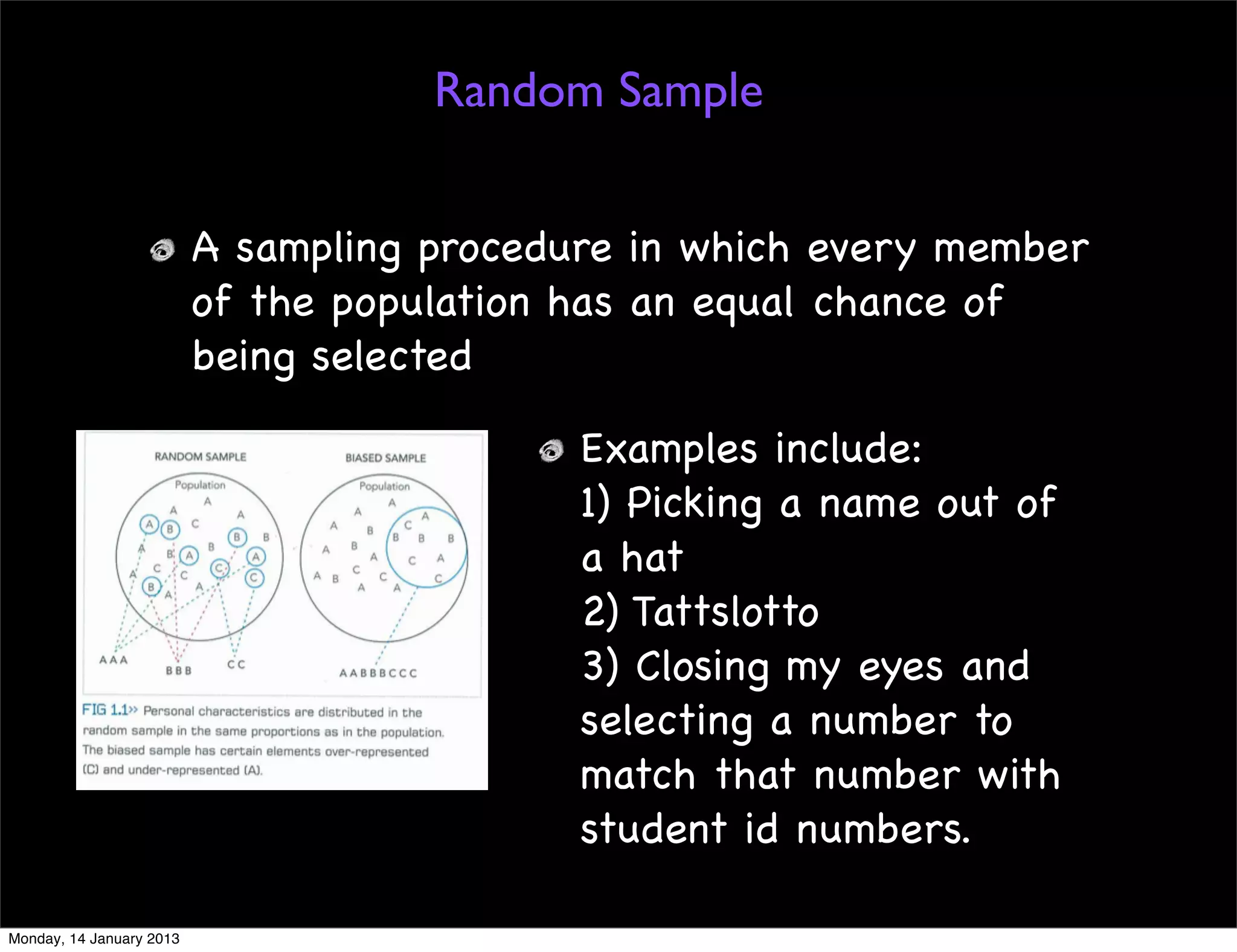 Lesson 10 research methods sampling and experimental design 2013 | PDF