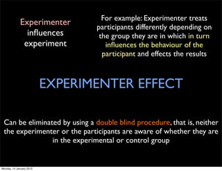 Lesson 10 research methods sampling and experimental design 2013 | PDF