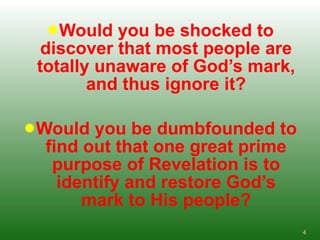 Lesson 10 Revelation Seminars Revelations Seal Of God | PPT