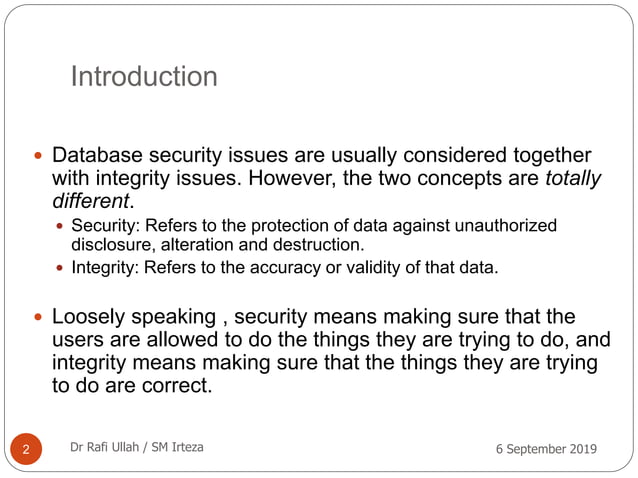 Lesson10 Database security | PPT