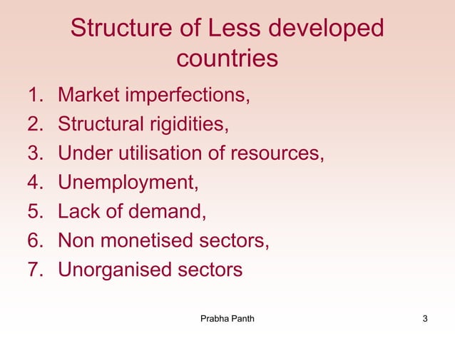 Structuralist theory of inflation | PPSX | Agriculture | Industries