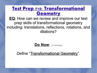 Lesson10 transformational geometry | PDF