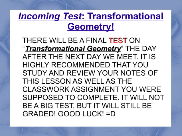 Lesson10 transformational geometry | PDF