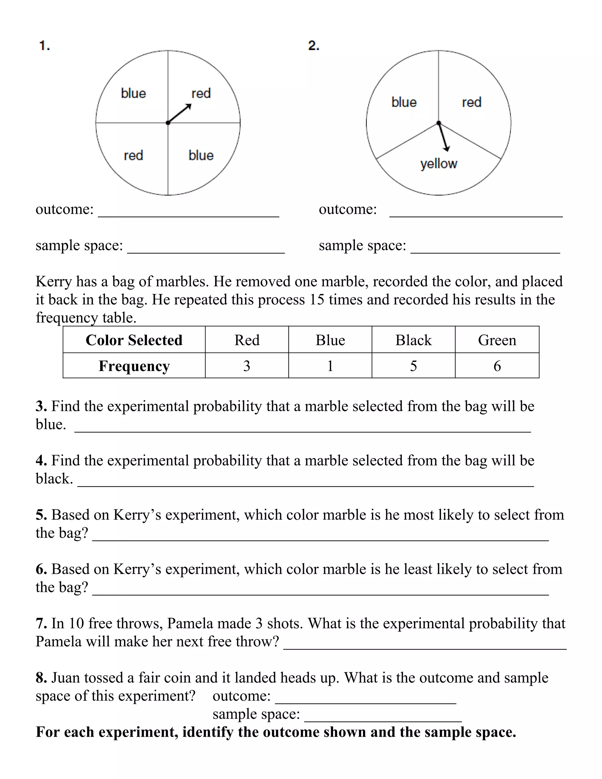 Lesson 11 2 experimental probability | PDF