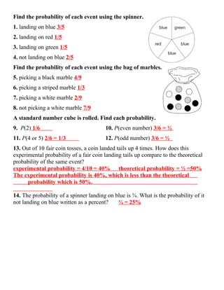Lesson 11 3 theoretical probability | DOC