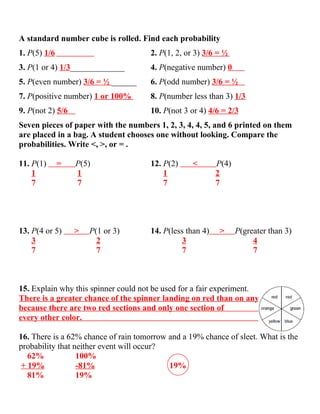 Lesson 11 3 theoretical probability | DOC