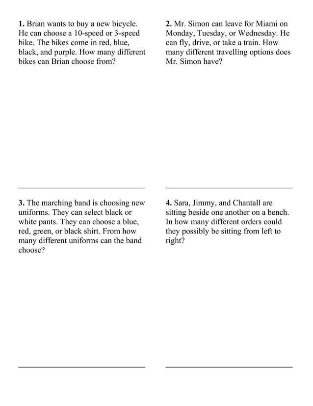 Lesson 11 4 tree diagrams | PDF