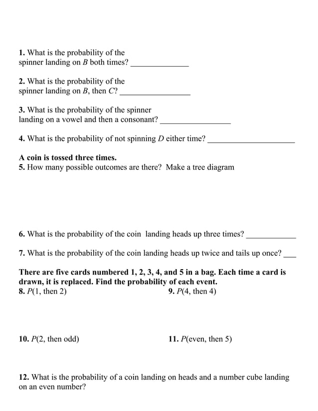 Lesson 11 5 compound events | PDF