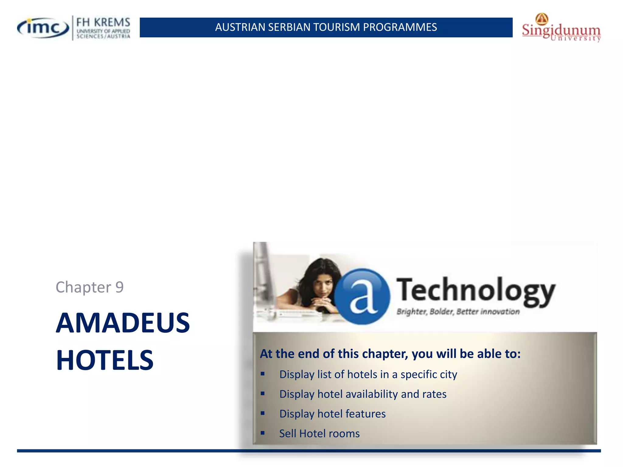Lesson 11 Amadeus Hotels | PPTX