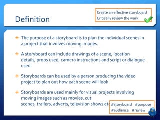 Unit 301 - Lesson 11 - Make a Storyboard | PPTX