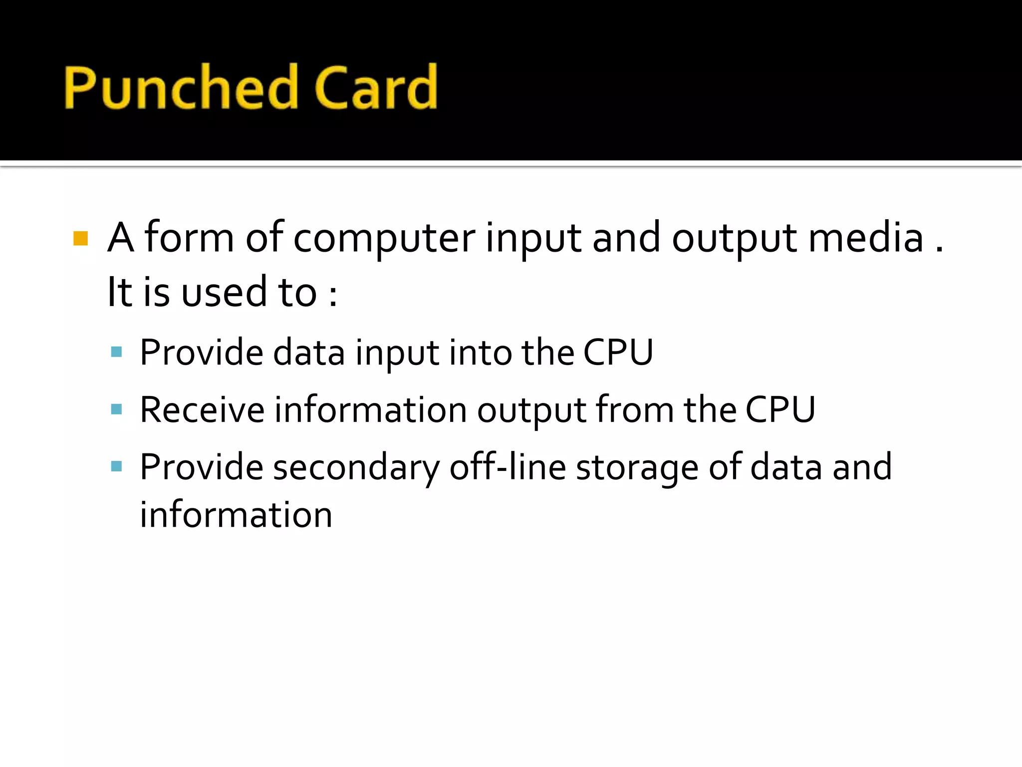 Lesson 11 data recording media | PPTX