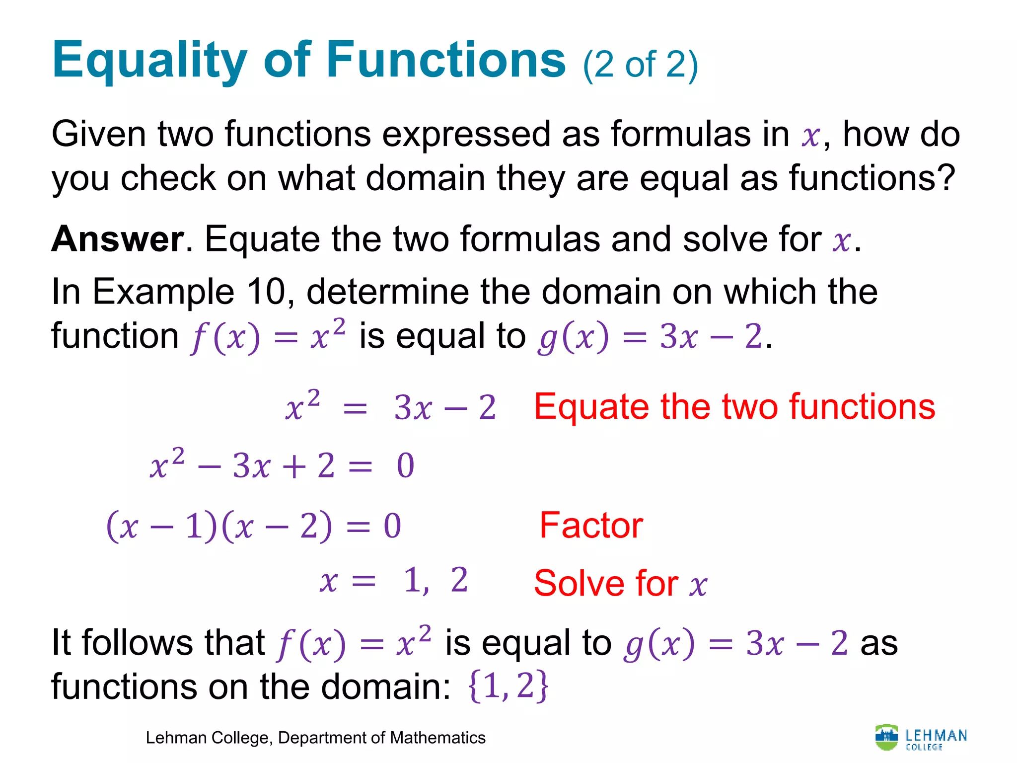 Lesson 11 Functions And Function Notation Pptx Physics Science 2872