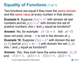 Lesson 11: Functions and Function Notation | PPTX