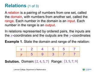 Lesson 11: Functions and Function Notation | PPTX