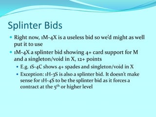 Lesson 11 Game Tries Or Slam Tries Over 1 M Openers | PPT