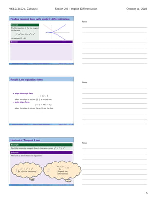Lesson 11: Implicit Differentiation (Section 21 handout) | PDF