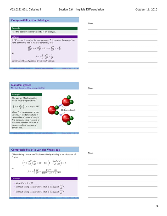 Lesson 11 Implicit Differentiation Section 21 Handout Pdf