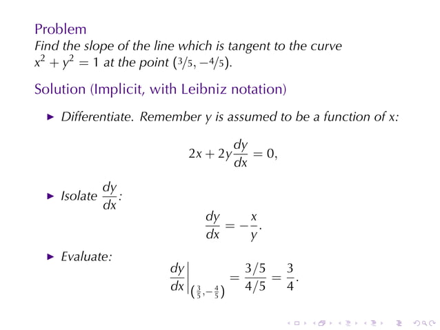Lesson 11: Implicit Differentiation | PDF