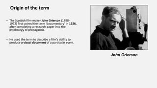 Lesson 11 intro to documentary | PPT