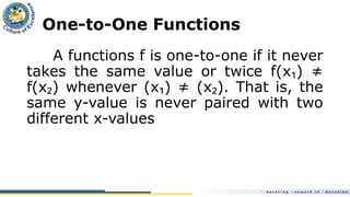 Lesson 11 - Inverse of One to one Function.pptx