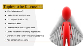 Lesson 11 - Leadership on Management Dynamics | PPT