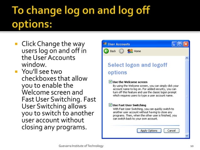 Lesson 11 Managing User Accounts | PPTX