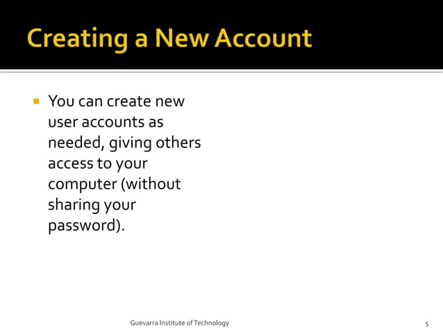 Lesson 11 Managing User Accounts | PPTX