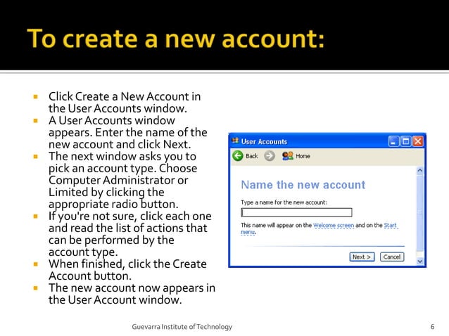 Lesson 11 Managing User Accounts | PPTX