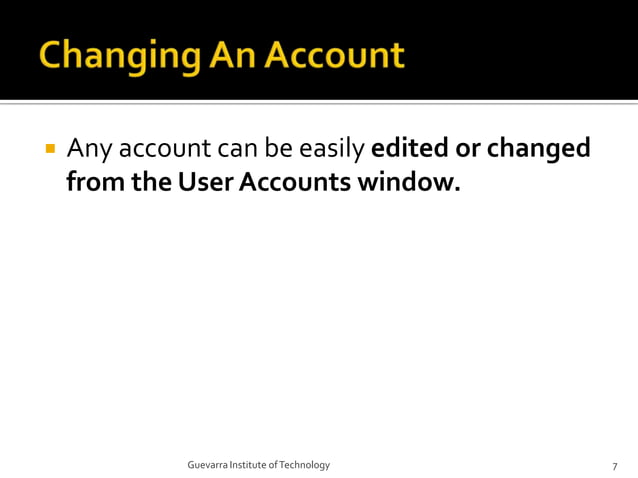 Lesson 11 Managing User Accounts | PPTX