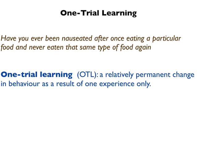 Lesson 11 one trial and trial error learning | PPT