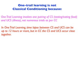 Lesson 11 one trial and trial error learning | KEY