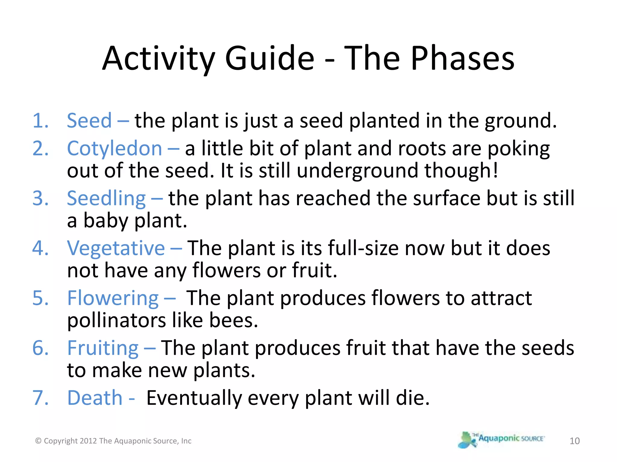 Lesson 11 plant life cycle | PPT