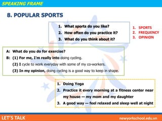 Lesson 11 review speaking frame 1 | PPT