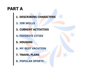 Lesson 11 review speaking frame 1 | PPT