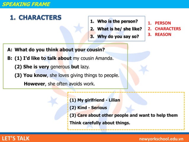 Lesson 11 review speaking frame 1 | PPT