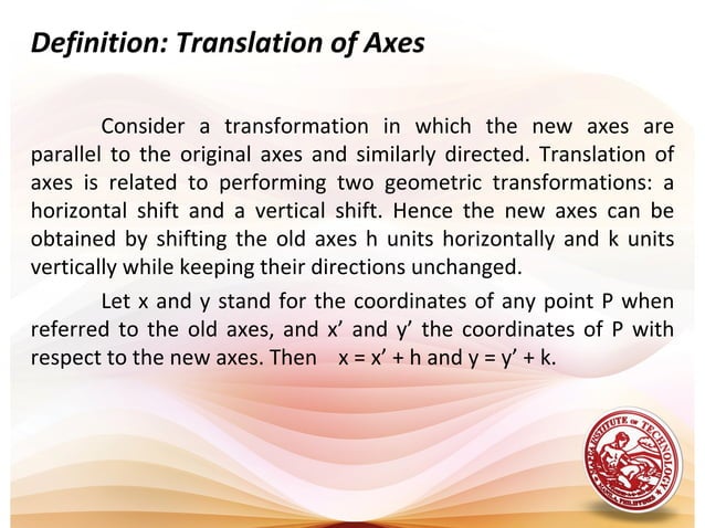 Lesson 11 translation of axes | PPT | Geography | Science