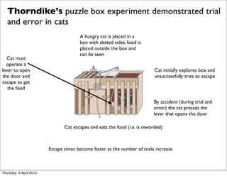 Lesson 11 trial error learning 2013 | PDF