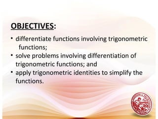 Lesson 11 derivative of trigonometric functions | PPT