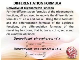 Lesson 11 derivative of trigonometric functions | PPT