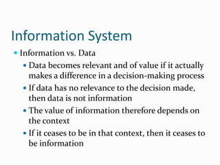 Introduction to Information System | PPTX