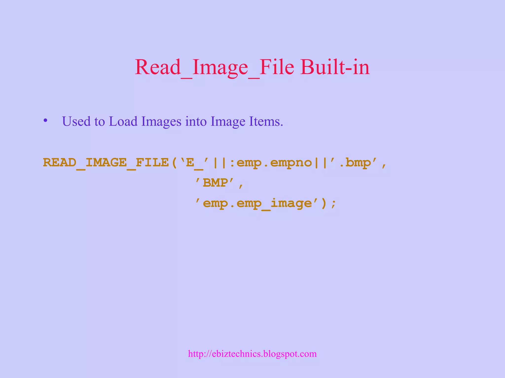 Oracle Forms Triggers Ppt