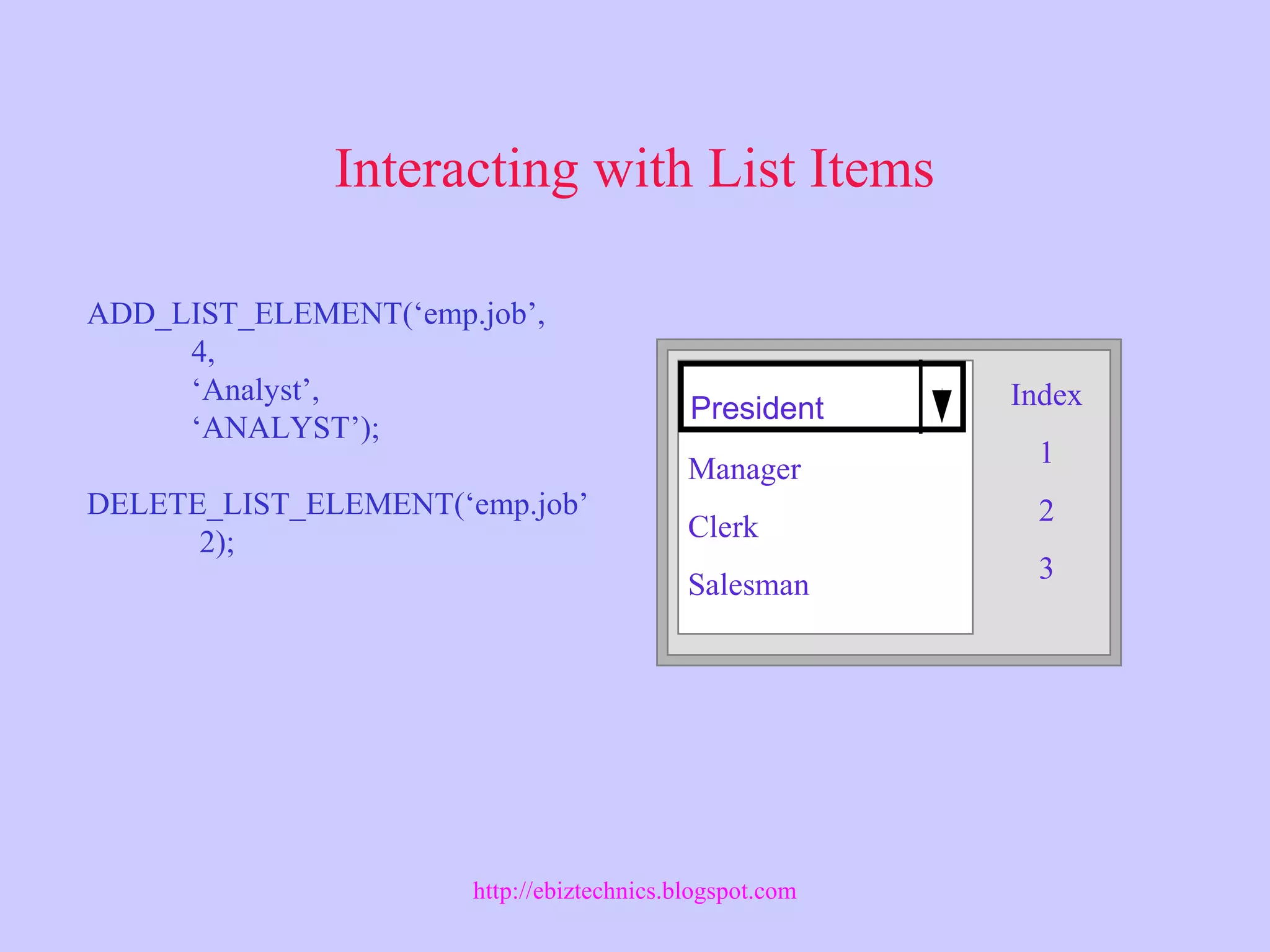 Oracle Forms Triggers Ppt