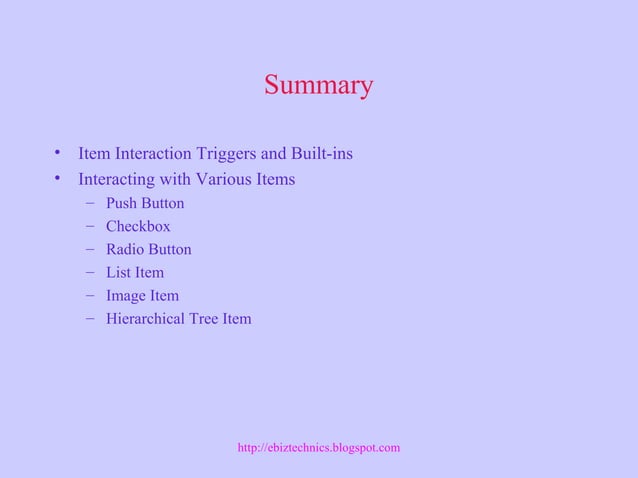 Oracle Forms Triggers Ppt