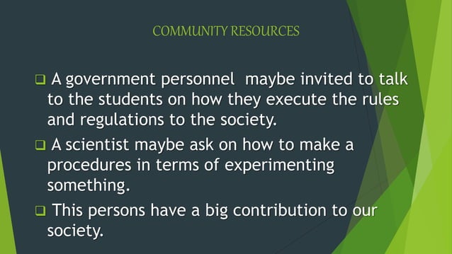 Lesson 11 making the most of community resources and field | PPTX