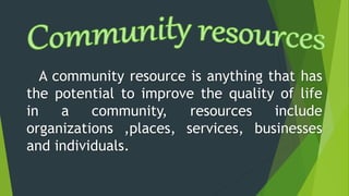 Lesson 11 making the most of community resources and field | PPTX