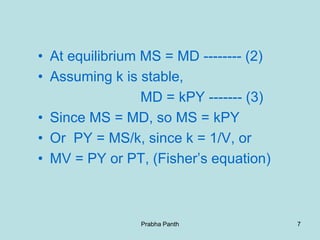Monetarist theory of inflation | PPSX
